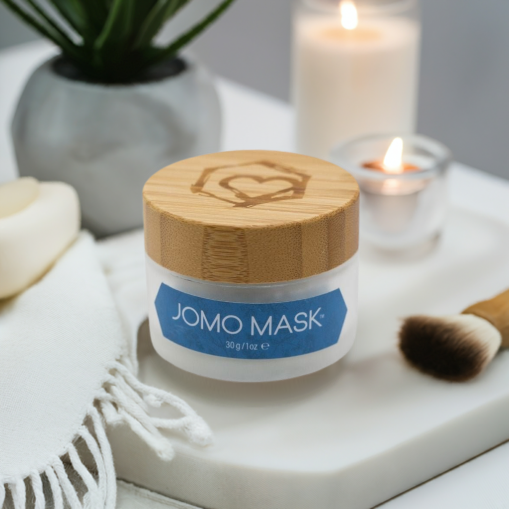 JOMO Mask™ Powder Face Mask | Hipbees Hemp & Honey Products