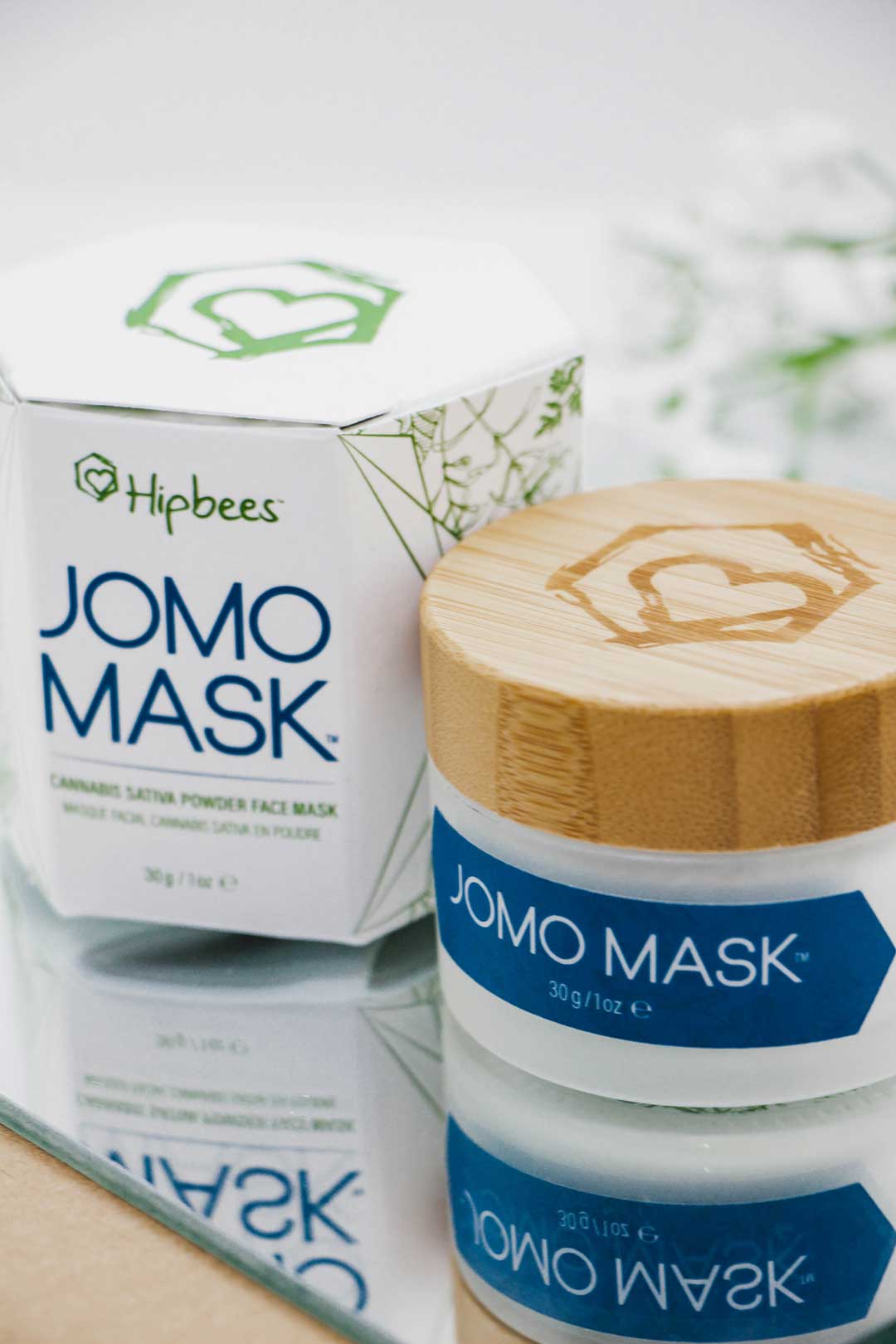 JOMO Mask™ Powder Face Mask | Hipbees Hemp & Honey Products
